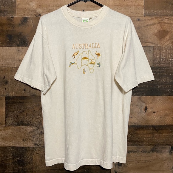 Shirts | Vintage Australia Gold Embroidery Sydney Outback Tshirt Size ...